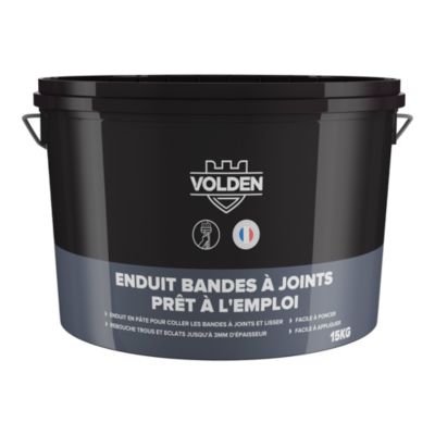 Enduit bande à joint en poudre prêt à l'emploi seau 15 Kg Volden | Castorama