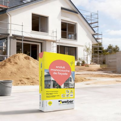 Enduit de facade monocouche - ton pierre 25 kg