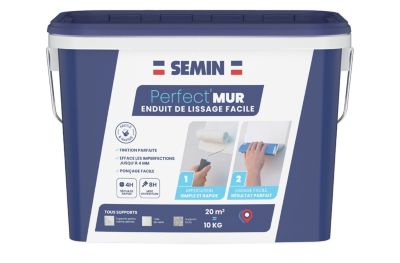 Enduit de lissage facile Perfect'Mur 10 kg Semin