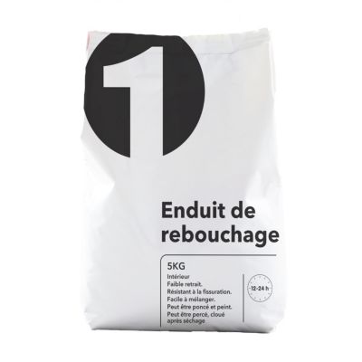 Enduit de rebouchage en poudre sac de 5 Kg