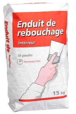 Enduit de rebouchage poudre 15kg | Castorama