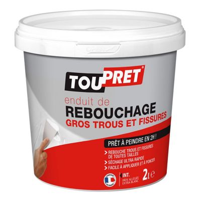 Enduit de rebouchage rapide prêt à l'emploi gros trous et fissures ...