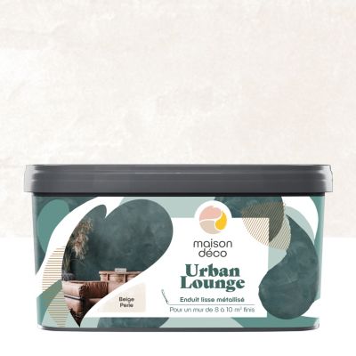 Enduit lisse métallisé Maison Déco Urban Lounge Déco beige perlé 4KG ...