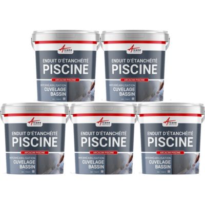 Enduit Piscine Hydrofuge - Etanchéité Piscine & Cuvelage : ARCACIM PISCINE Blanc - Offre ...