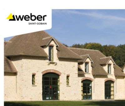 Enduit rénovation façade pierre Weber 25kg