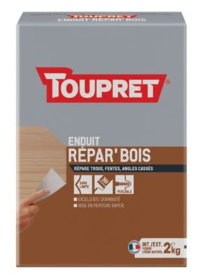 Enduit répar'bois en poudre Toupret 2kg | Castorama
