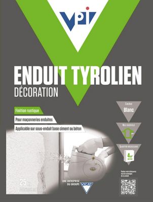 Enduit tyrolien à la chaux Euromix ton pierre | Castorama