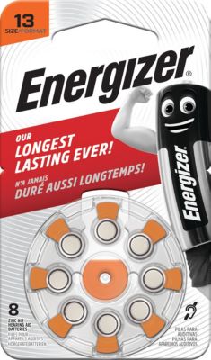 Energizer - Pack de 6 Blisters de 8 Piles - 13 - Piles Auditives Zinc Air