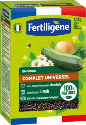 Engrais granulés complet universel FERTILIGENE 1,5kg | Castorama