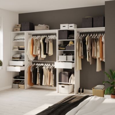 Ensemble 2 kits dressing coloris blanc N & Z H. 200 x L. 331,5 x P. 45 ...