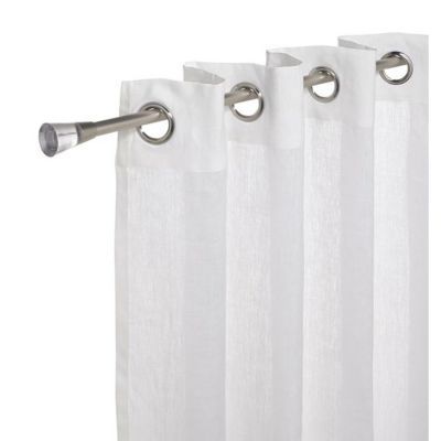 Ensemble barre à rideau extensible Colours Fusa cône transparent 120/ ...