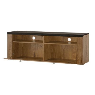 Ensemble de 5 meubles de salon collection SANTIAGO. Coloris chene.