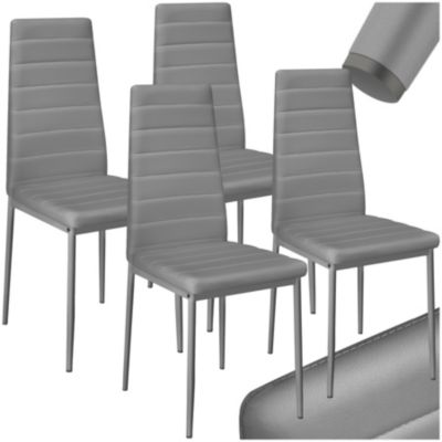 Ensemble de chaises de salle à manger Rembourrées avec revêtement aspect cuir Dossier ...