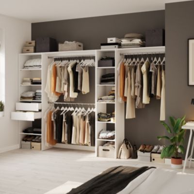 Ensemble de kits dressing coloris blanc M & Z H. 200 x L. 331,5 x P. 45 ...