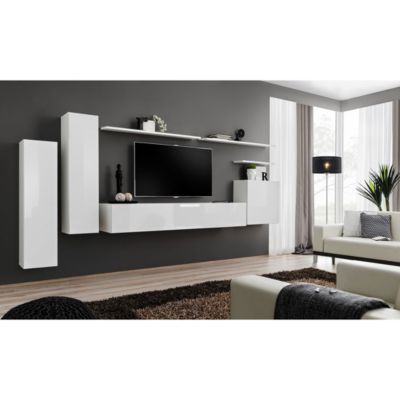 Ensemble de meubles salon collection SWITCH I design. Coloris blanc ...