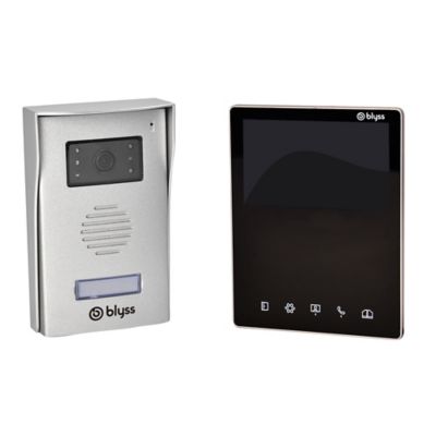Ensemble interphone vidéo filaire et bouton pour l'extérieur Blyss ...