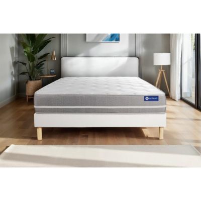 Ensemble Latex et mémoire de forme de confort Equilibré avec sommier kit | Castorama
