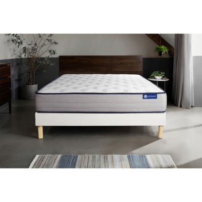 Ensemble Mémoire de forme de confort Ferme avec sommier kit | Castorama