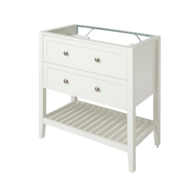 Ensemble meuble sous vasque blanc mat GoodHome Perma + plan simple ...