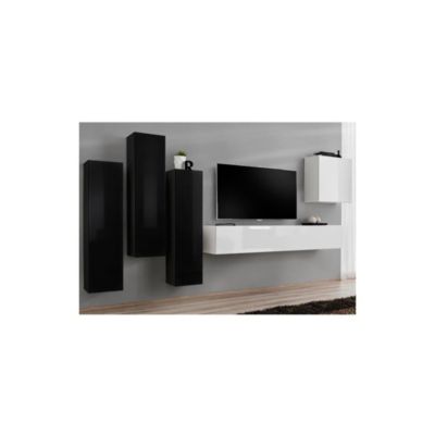 Ensemble meubles de salon SWITCH III Design moderne Noir et blanc ...