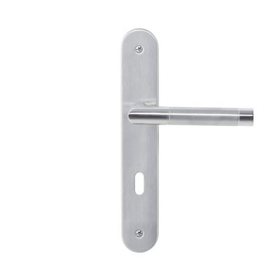 Ensemble poignées de porte serrure 195 COLOURS Callac chrome | Castorama