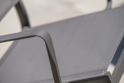 Ensemble repas de jardin 8 places en aluminium - Gris anthracite ...