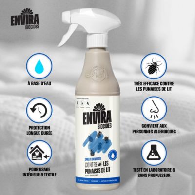 Envira Spray Anti-Punaises de Lit Pack Avantage - Protection Rapide et ...