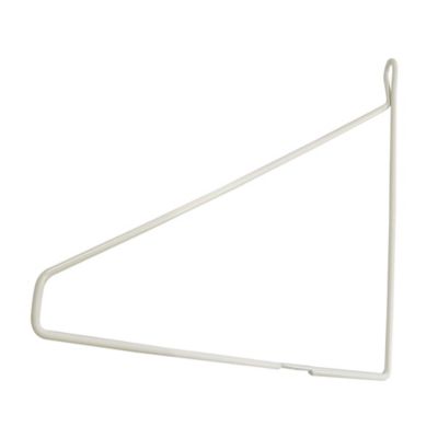 Équerre en fil d'acier blanc GoodHome Arama H. 21 x P. 21 cm | Castorama