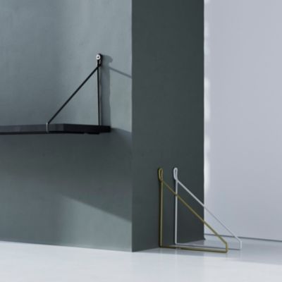 Équerre en fil d'acier noir GoodHome Arama H. 21 x P. 21 cm