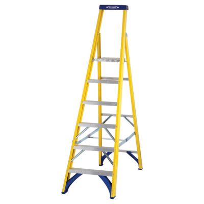 Escabeau en fibre de verre extra sécurisé 6 marches | Castorama