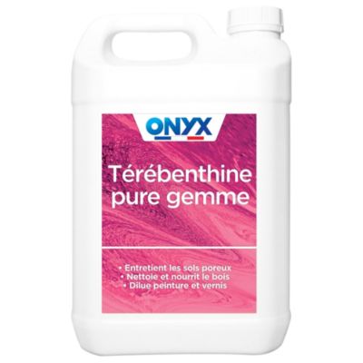 Essence térébenthine pur gemme Onyx 5L
