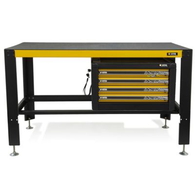 Etabli de bricolage Professionnel + Meuble 4 tiroirs 4 pieds réglables ...