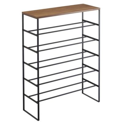 Etagère à chaussures en métal et bois Tower | Castorama