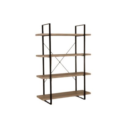Etagère SHELVES type industrielle bois et métal 4 Niveaux. | Castorama