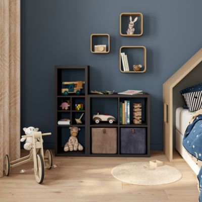 Étagère modulable 7 cubes avec 2 boîtes de rangement GoodHome Mixxit ...