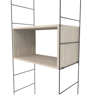 Étagère murale rectangulaire GoodHome Rigga effet chêne L. 60 cm