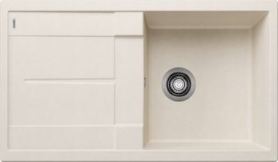 Evier Blanco Metra 5S Silgranit - BLANC SOFT - Vidage : Manuel
