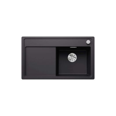 Evier Blanco Zenar 45S-F Silgranit - NOIR - Egouttoir A gauche