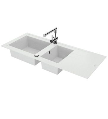Evier Cuisine 2 Bacs Resine