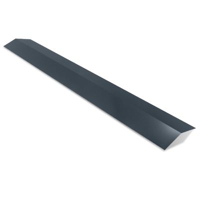 Faîtière double plate universelle Rouge Tuile RAL 8012 1000 mm Longueur