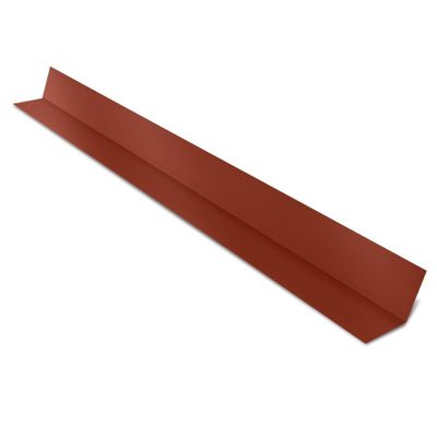 Faîtière Plate Contre Mur Acier Laqué Rouge Tuile RAL 8012 1000 mm Longueur