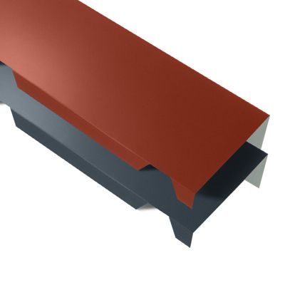 Faîtière simple crantée 2100 mm QuadCore KS1000RW Gris Anthracite RAL 7016