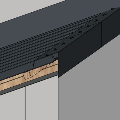 Faîtière simple crantée 2100 mm QuadCore KS1000RW Gris Anthracite RAL 7016