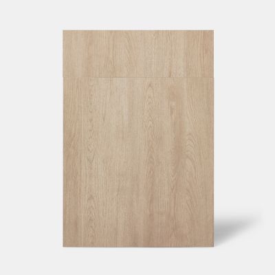Façade de cuisine 1 porte et 1 tiroir Chia décor chêne clair l. 50 cm x ...