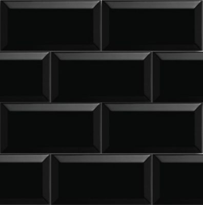 Faïence murale effet ardoise noir mat L.15 x l.7,5 cm x ép.7,4 mm ...