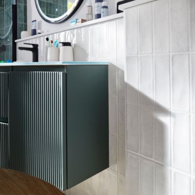 Faïence murale Soul brick blanc 32 x 60 cm