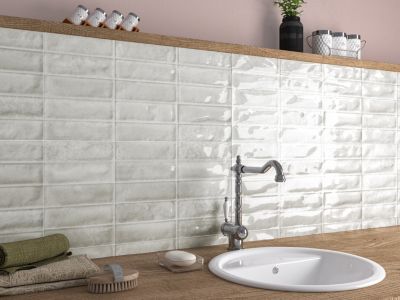 Faïence murale Soul brick gris 32 x 60 cm