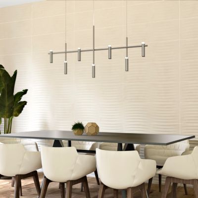 Faïence murale vague effet béton beige mat L.90 x l.30 cm x ép.10,5 mm, Baldocer Unik