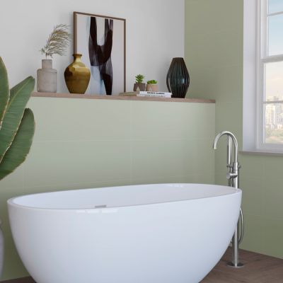 Faience murale vert menthe mat L.90 x l.30cm x ep.10,5mm Etile, Aspen