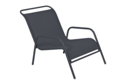 Fauteuil de jardin Fermob Coolside en acier - Coloris carbone - Hauteur ...